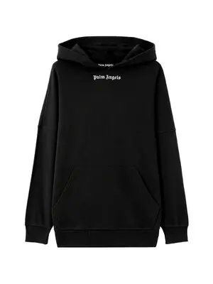 Palm Angels Classic Logo Over Hoodie - Black
