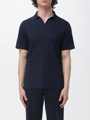 Paul & Shark Cotton Lyocell Polo - Blue