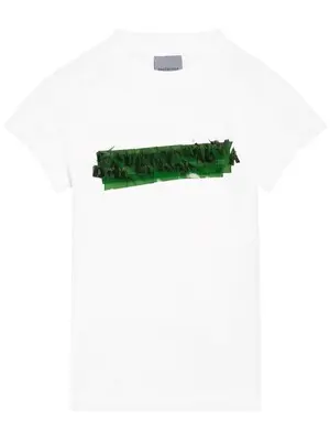 Balenciaga T-shirt Chopped Back - White