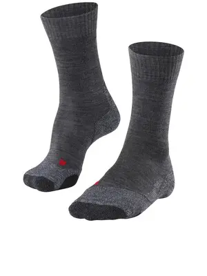 Falke Tk5 Wander Trekking Crew Socks - Gray