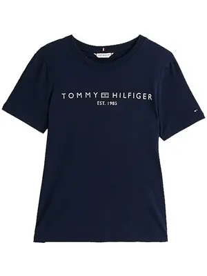 Tommy Hilfiger Regular T-shirt With Logo C-nk Ss - Blue