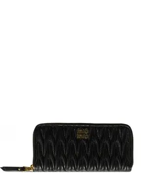Miu Miu Large Nappa Quilted Wallet