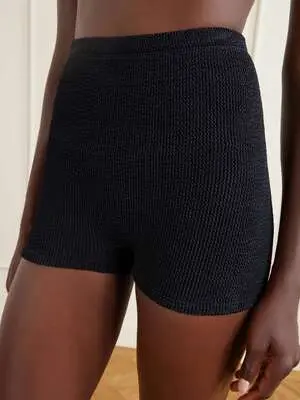 Hunza G Crinkle Cotton-blend Original Crinkle™ Shorts