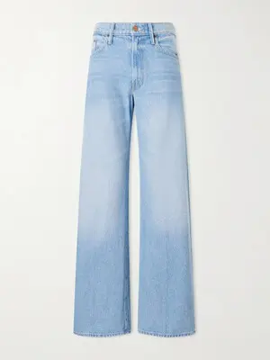 MOTHER The Whip Skimp Mid-rise Wide-leg Jeans - Blue