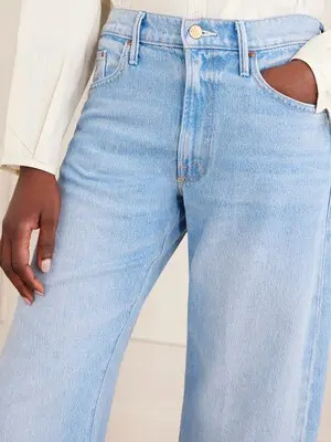 MOTHER The Whip Skimp Mid-rise Wide-leg Jeans - Blue