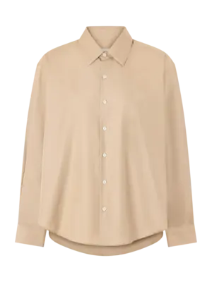 Comme Si Cotton Poplin Shirt - Brown