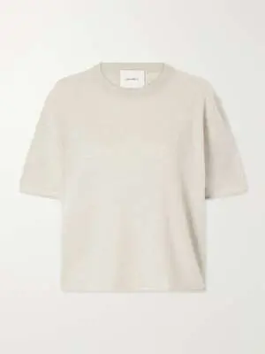 LISA YANG Cila Cashmere T-shirt - Beige
