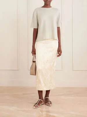 LISA YANG Cila Cashmere T-shirt - Beige