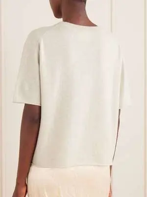 LISA YANG Cila Cashmere T-shirt - Beige