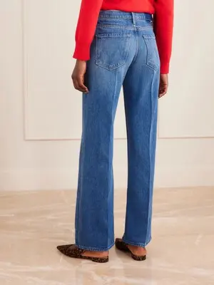 MOTHER The Mid Rise Lasso Sneak Straight-leg Jeans