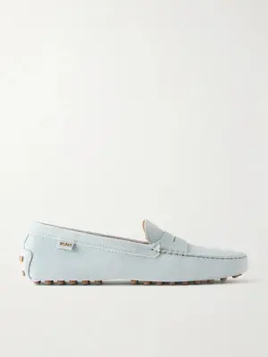 TOD'S Gommino Suede Loafers - Blue