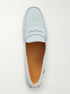 TOD'S Gommino Suede Loafers - Blue