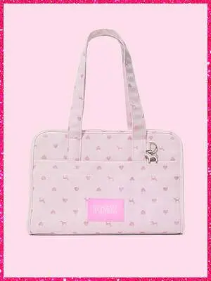 Pink Elle Jacquard Dog Carrier - Print