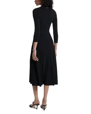 Michael Kors Flared Midi Dress - Black