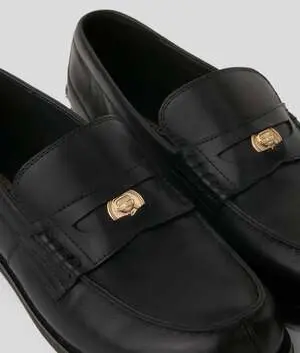 Karl Lagerfeld Leather Penny Loafers