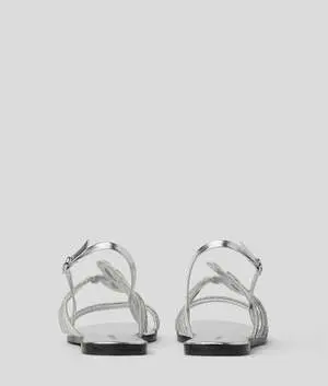 Karl Lagerfeld Signature Olympia Flat Sandals