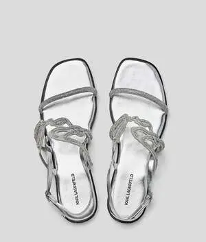 Karl Lagerfeld Signature Olympia Flat Sandals