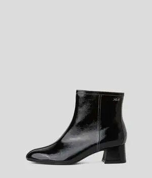 Karl Lagerfeld Bonnie Ankle Zip Boots - Black