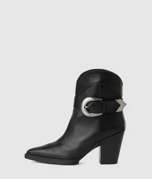 KL JEANS Jeans Mid-calf Buckle Boots - Black