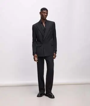 Karl Lagerfeld Wool Barrel-leg Tailored Trousers