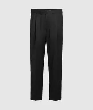 Karl Lagerfeld Wool Barrel-leg Tailored Trousers