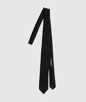 Karl Lagerfeld Wool Neck Tie - Black