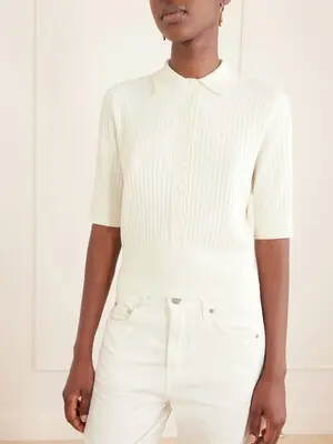 TWP Ribbed Jersey Shirt - Neutrals