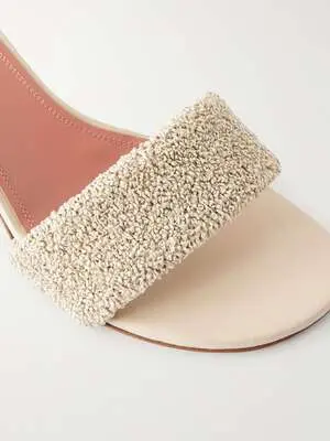 Amina Muaddi Andreea 45 Raffia Mules