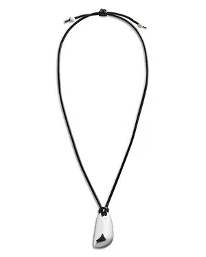 Baublebar Tallulah Sculptural Pendant Necklace Silver