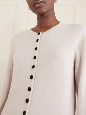 LISA YANG Maven Cashmere Cardigan - Neutrals