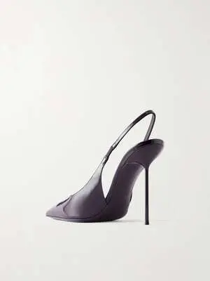 Paris Texas 105 Lidia Patent-leather Slingback Pumps