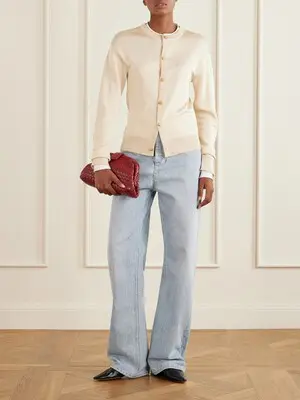 Bottega Veneta Lauren 1980 Intrecciato Leather Clutch - Red