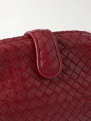 Bottega Veneta Lauren 1980 Intrecciato Leather Clutch - Red