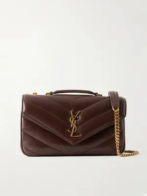 Saint Laurent Loulou Cassandre Embellished Leather Shoulder Bag