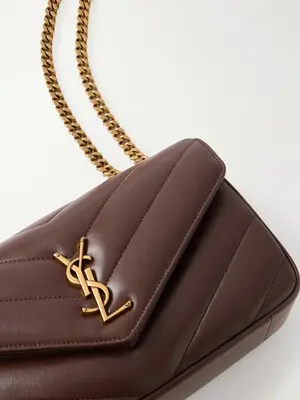 Saint Laurent Loulou Cassandre Embellished Leather Shoulder Bag