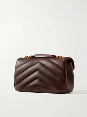 Saint Laurent Loulou Cassandre Embellished Leather Shoulder Bag