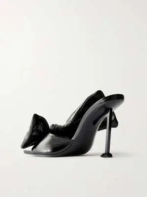 Givenchy Boudoir Bow-detailed Leather Mules