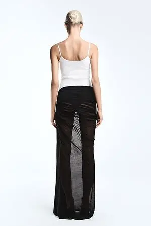 Revolve Asymmetrical Draped Maxi Skirt