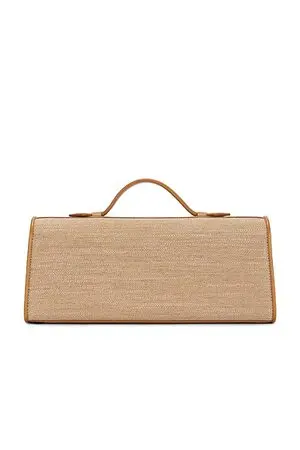 Savette Slim Symmetry Canvas Pochette Bag - Saddle
