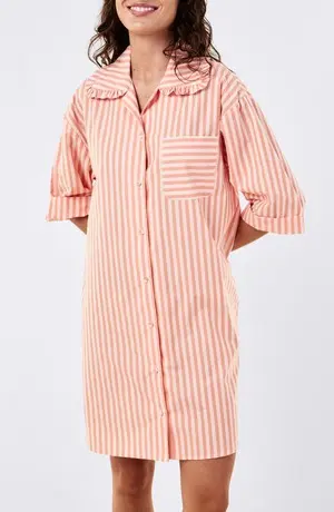 PAPINELLE Stripe Cotton Nightshirt
