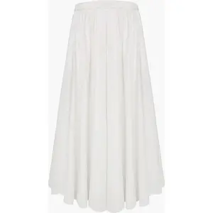 ODDLI Pleated Poplin Skirt - Cream