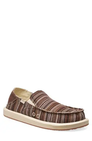 Sanuk Donny Novelty Slip-on - Brown Multi