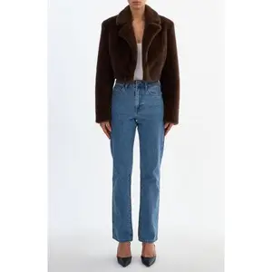 LAMARQUE Carlie | Faux Fur Cropped Blazer