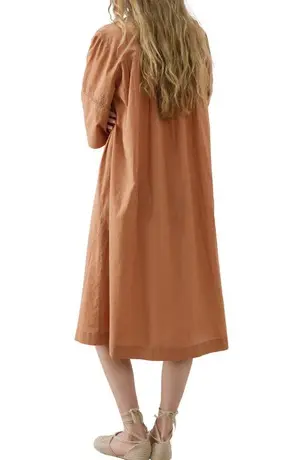 Mango Lace Trim Cotton Nightgown