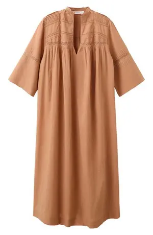 Mango Lace Trim Cotton Nightgown