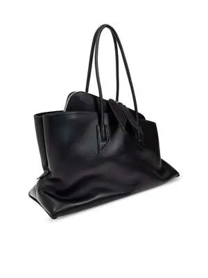 Attico La Passeggiata Top Medium Shoulder Bag - Black