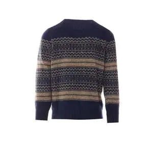 Brunello Cucinelli Nordic Jacquard Crew Neck Sweater