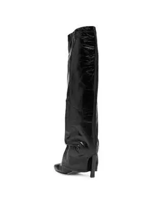 Attico Leather High Heel Boots