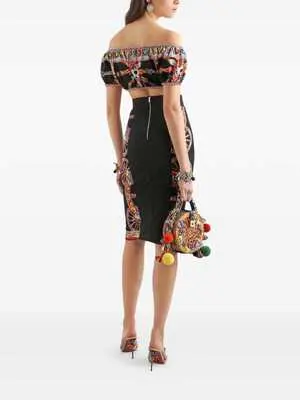 Dolce & Gabbana Poplin Top With Carretto Print