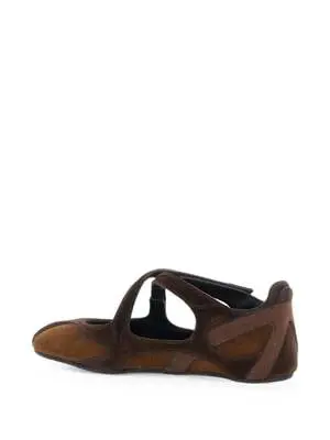 Attico Suede Ballet Flats